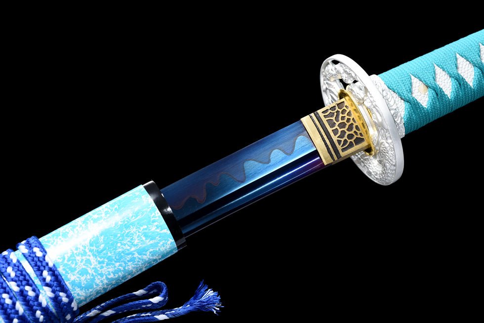 Australia Katana Blue Sky Spring Steel Blue Blade 藍天 | Hand-forged ...