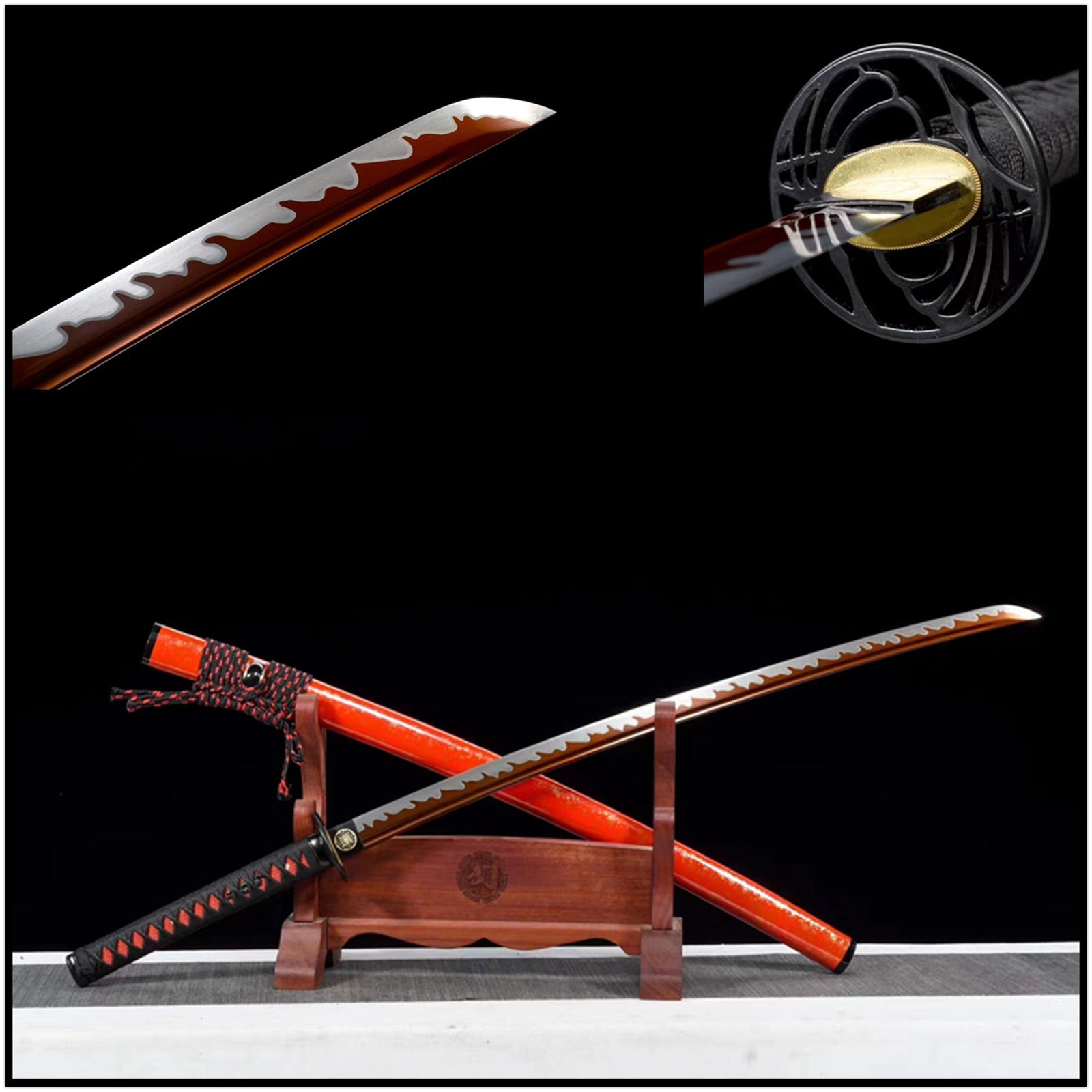 Australia Katana Jinghong Manganese Steel Red Blade 驚虹 | Hand-forged ...