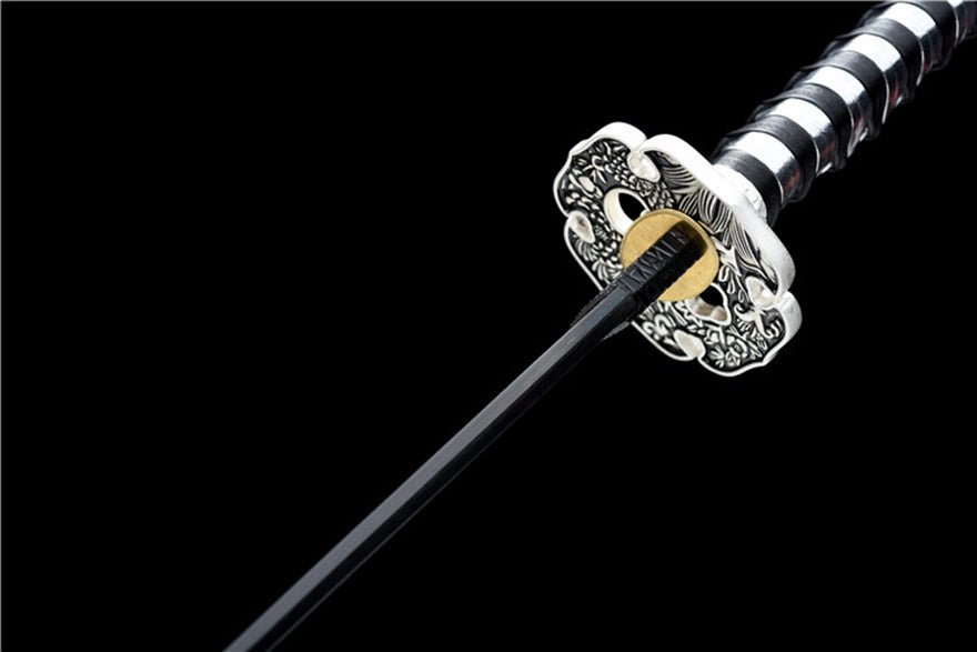 Australia Katana LingHan Manganese Steel Black Blade 淩寒 | Hand-forged Katana for Sale